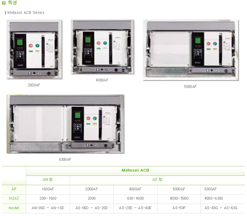 Metasol ACB > Metasol ACB | 한진시스템